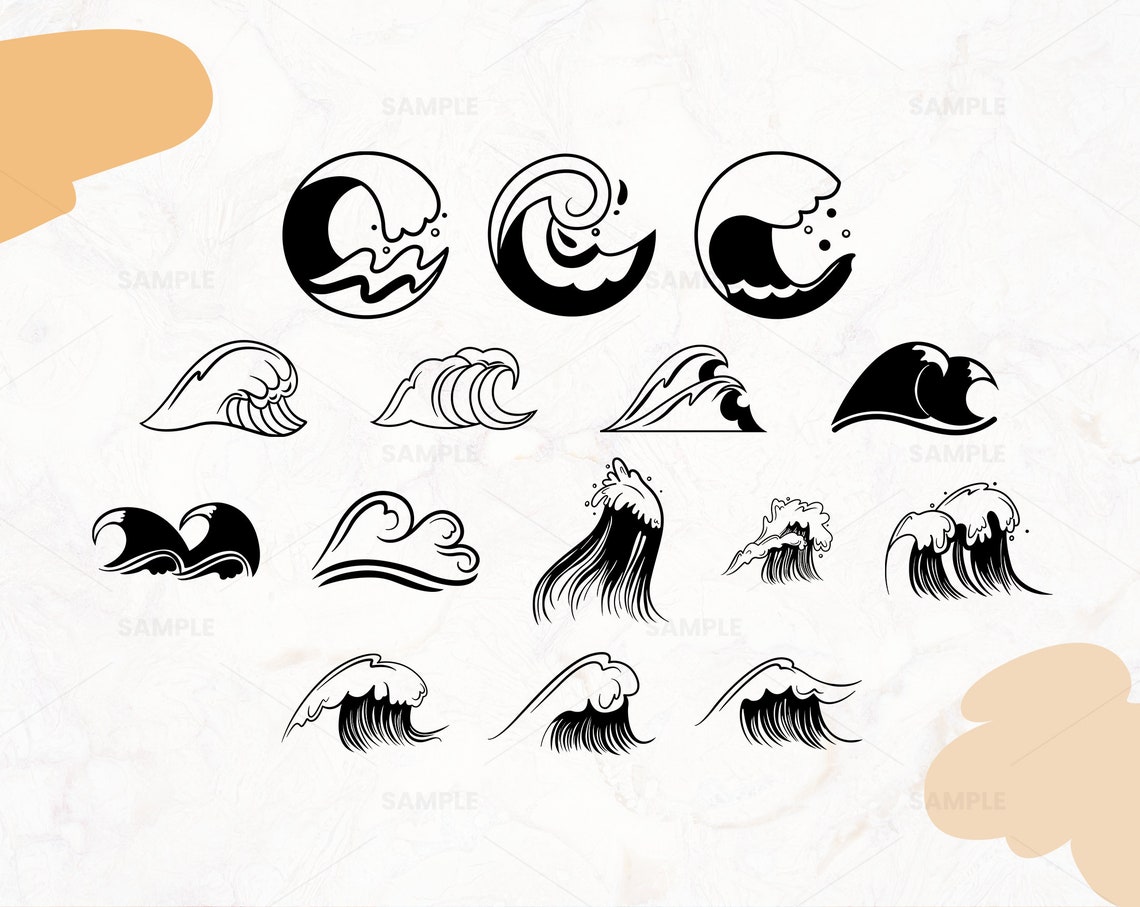 30 Waves SVG Bundle | Ocean Waves Svg, Waves Svg, Waves Svg Bundle ...