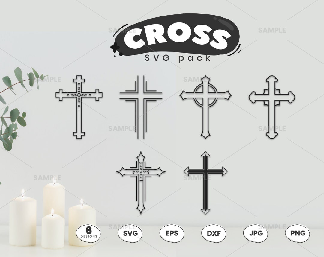 Crosses SVG Pack 3 | Cross Clipart, Crosses Svg Files, Cross Svg Files ...