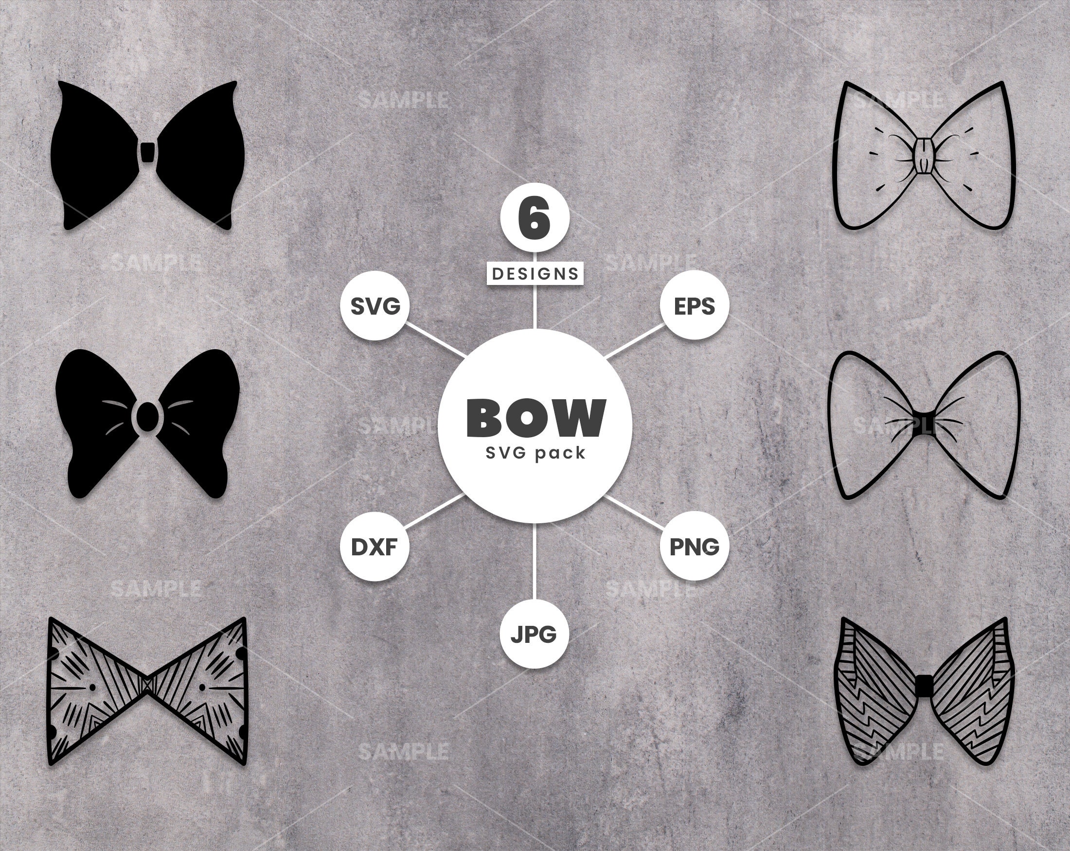 Bows SVG Pack 2 Bow SVG File, Bow Vector, Bow Clipart, Bow Svg Bundle ...