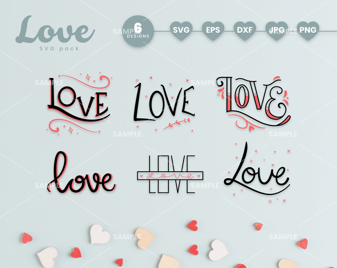 Love SVG Pack 10 | Valentines SVG, Valentines Day Svg, Love Cut File ...