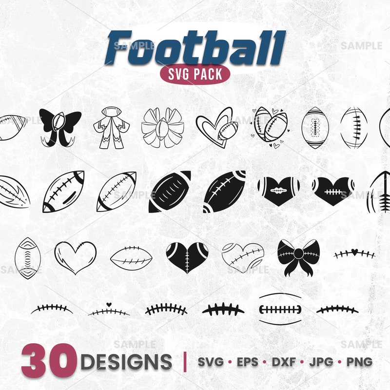 Football Outline Svg - Etsy
