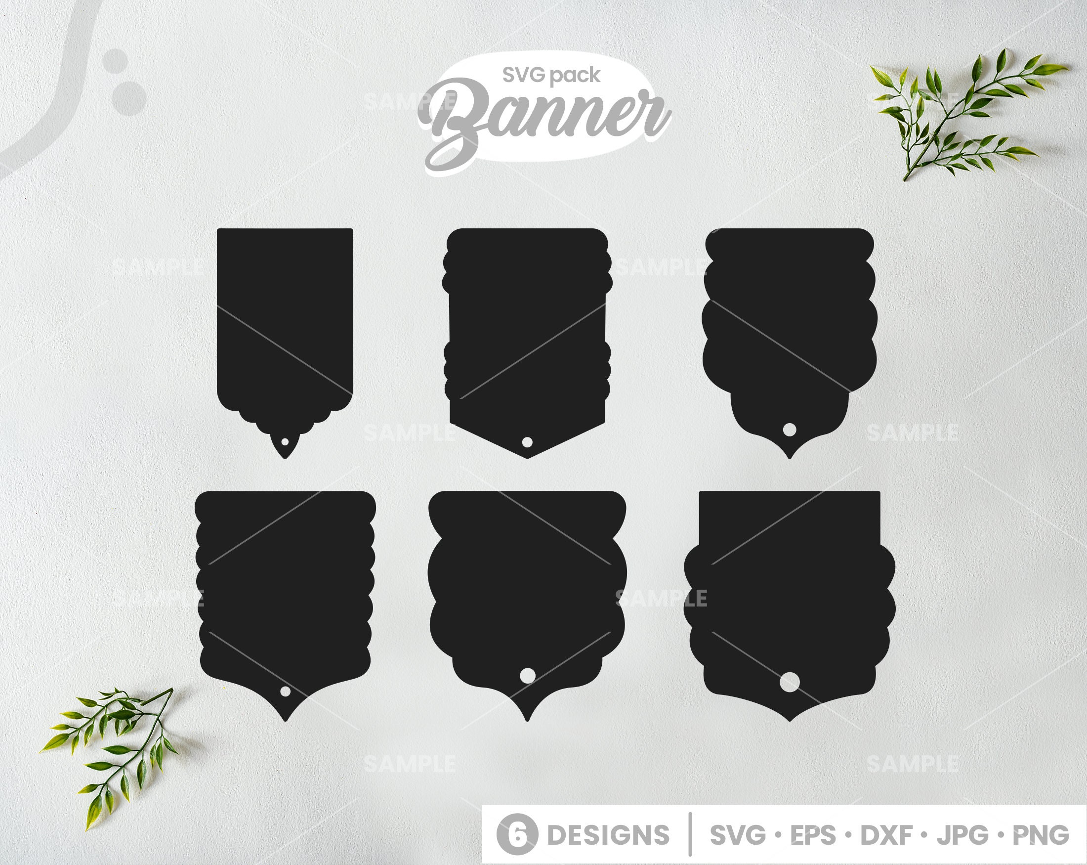 Banner SVG Pack 8 | Banner SVG, Ribbon Svg, Label Svg-scroll Clipart ...