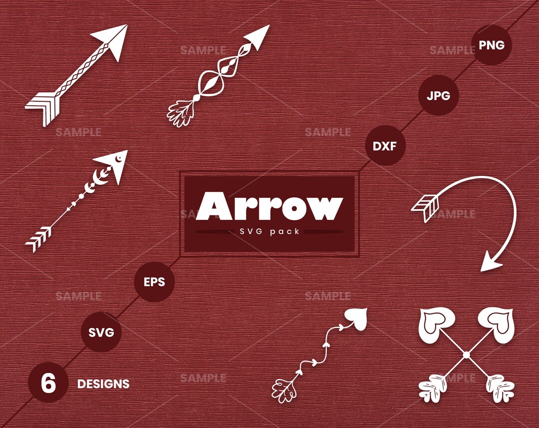 Arrows SVG Pack 9 | Arrow SVG Bundle, Arrow Cut File Clipart, Digital ...