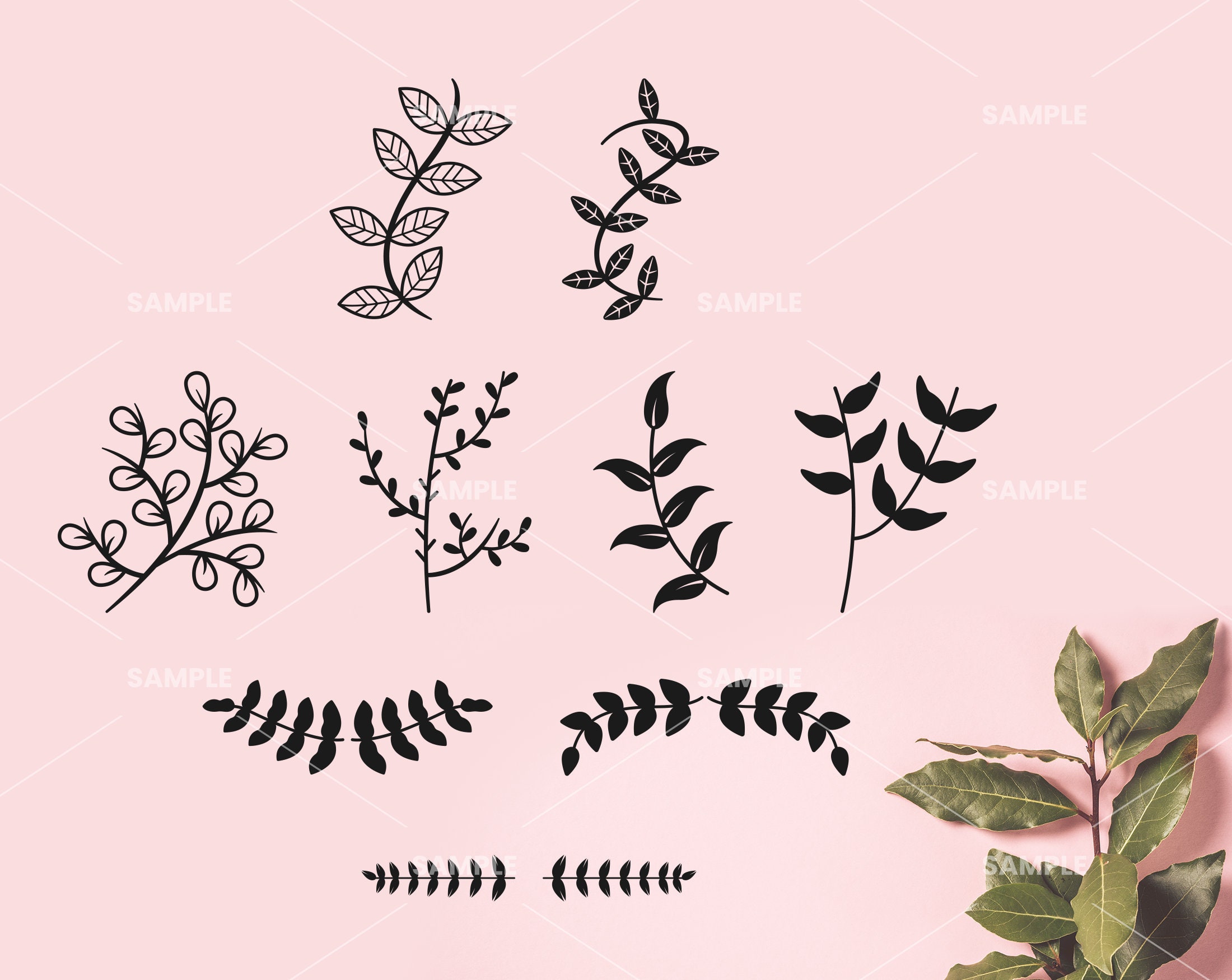 18 Branch SVG Bundle | Branch Svg, Branch Silhouettes Clipart, Vector ...
