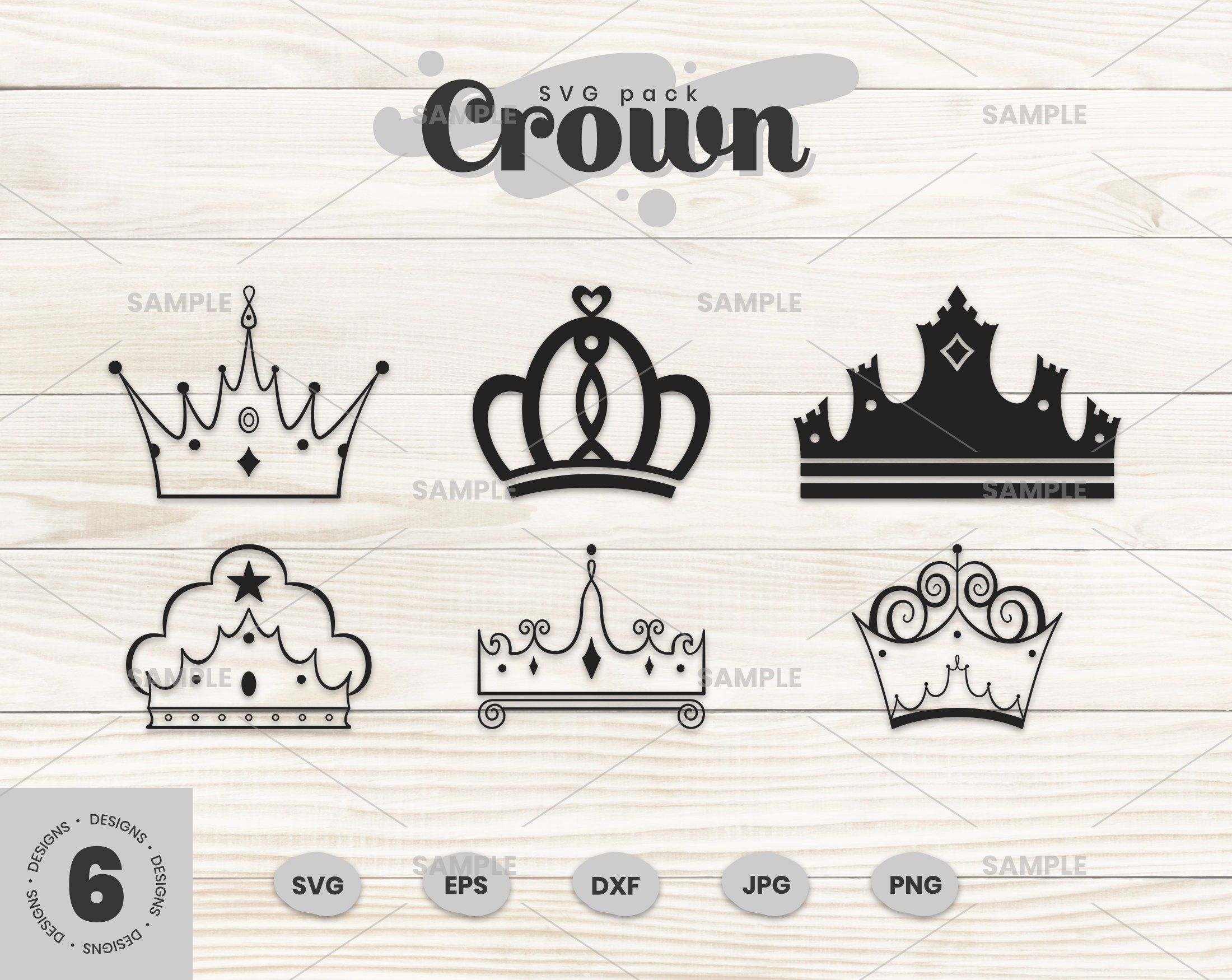 Crown SVG Pack 10 Royal Crown Svg, King Crown SVG, Queen Crown SVG ...