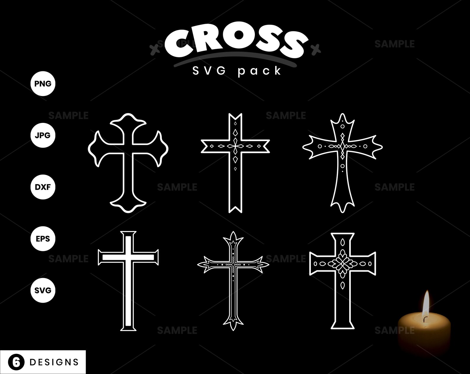 Crosses SVG Pack 2 Cross Clipart Crosses Svg Files Cross - Etsy