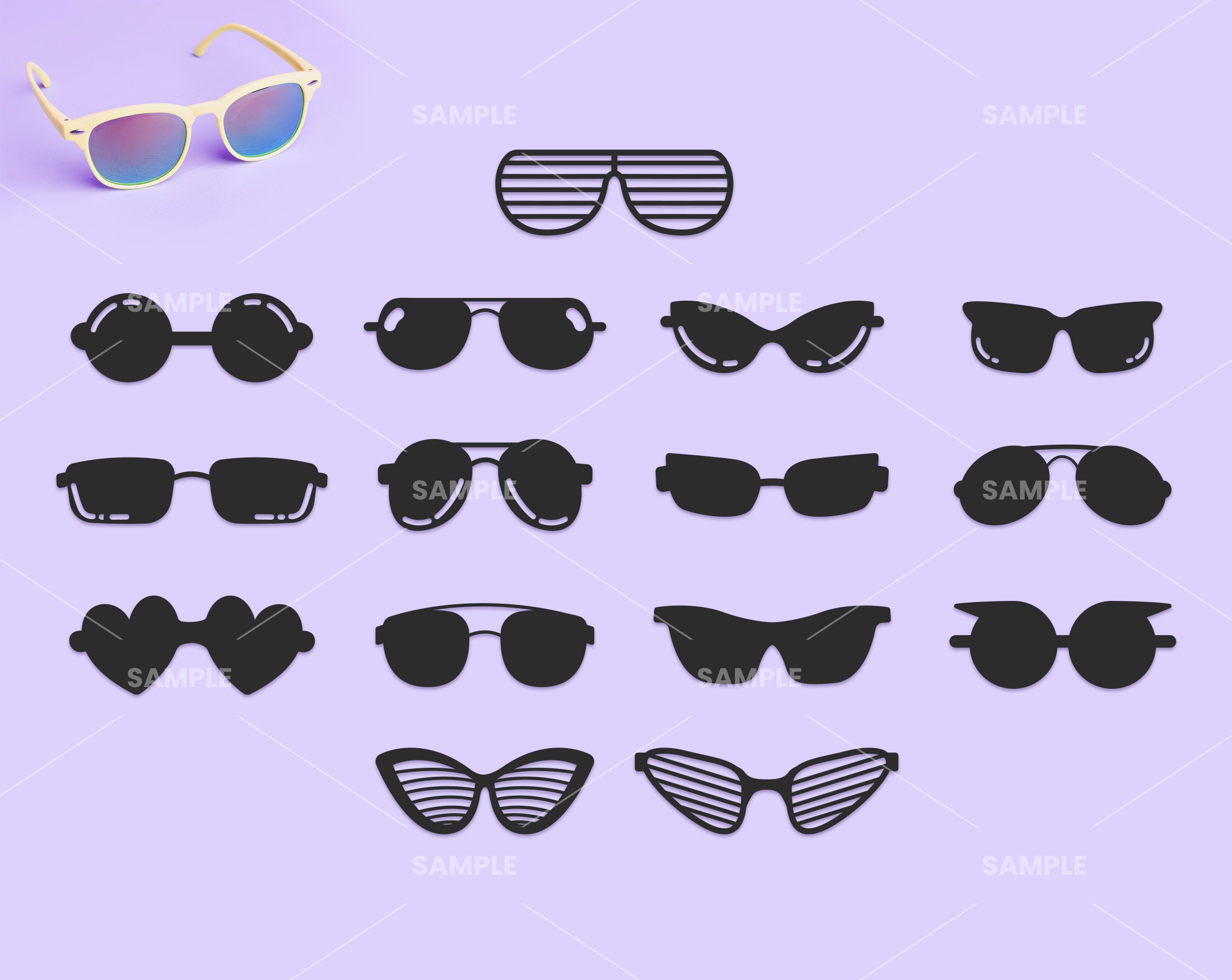 30 Sunglasses SVG Bundle Glasses Svg, Aviator Sunglasses, Sunglasses ...