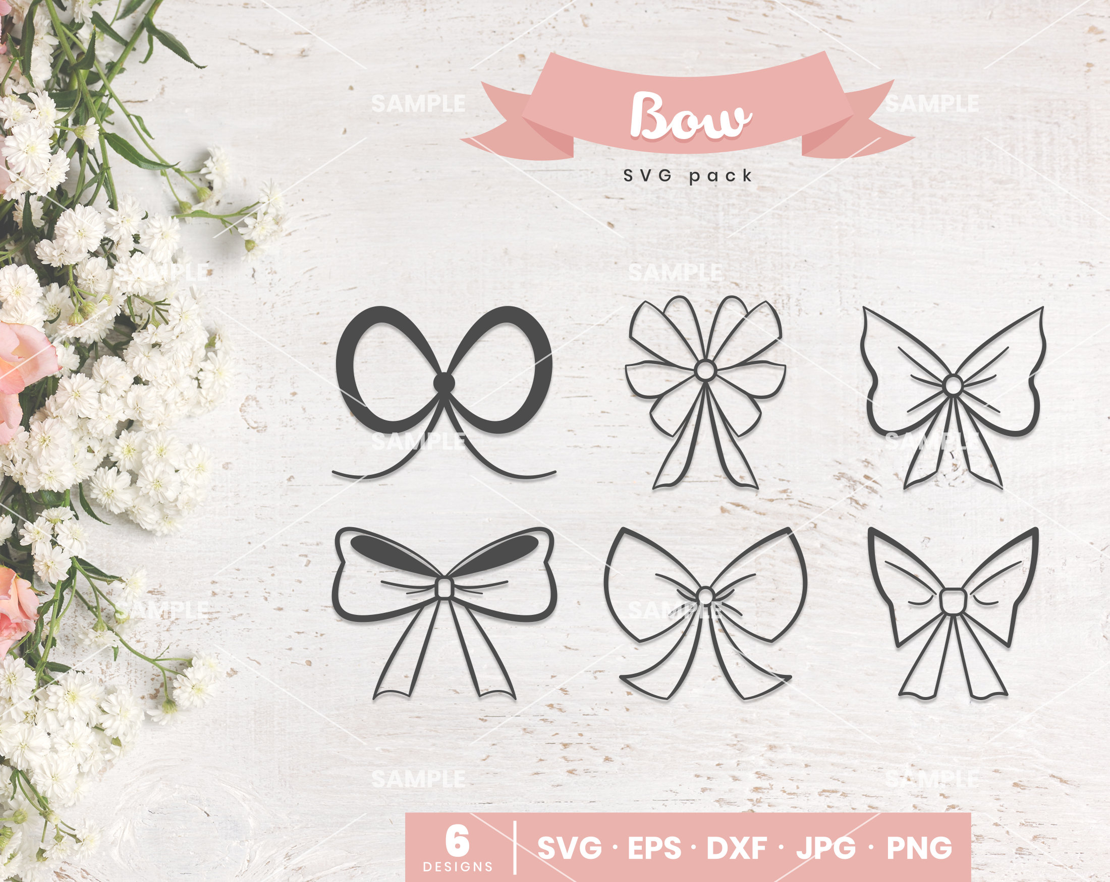 Bows SVG Pack 7 | Bow SVG File, Bow Vector, Bow Clipart, Bow Svg Bundle ...