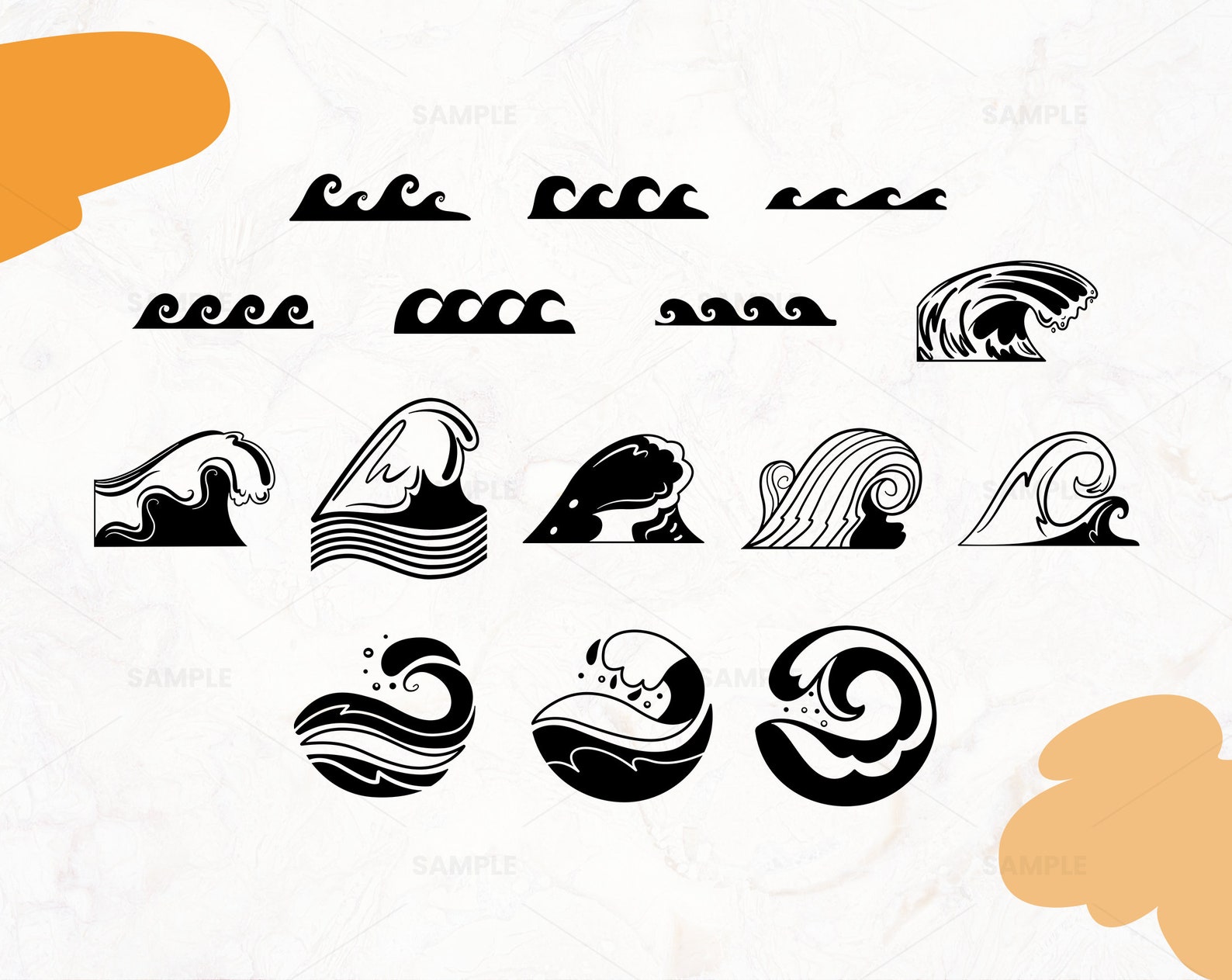 30 Waves SVG Bundle | Ocean Waves Svg, Waves Svg, Waves Svg Bundle ...