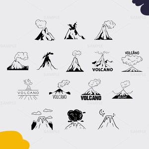30 Volcano SVG Bundle | Erupting Volcano Svg, Volcano Svg, Lava Svg ...