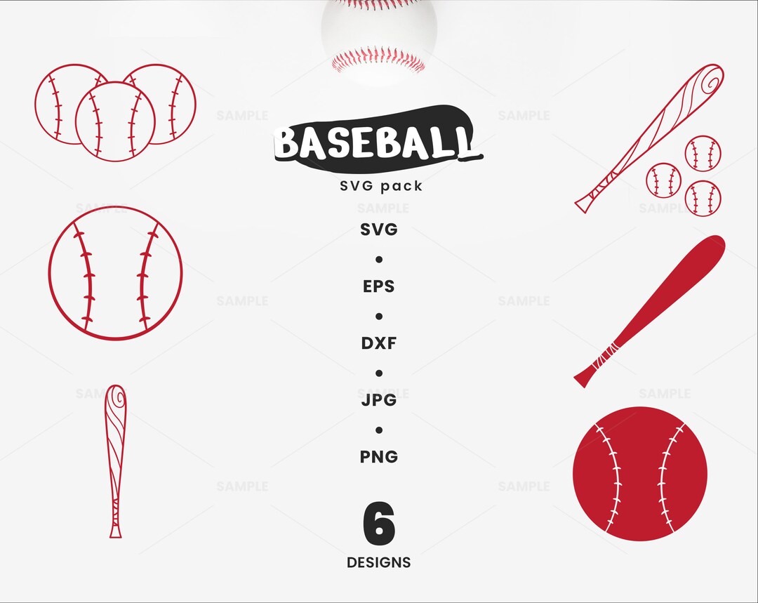Baseball SVG Pack 10 Baseball SVG for Cricut, Baseball Ball Cut Svg ...