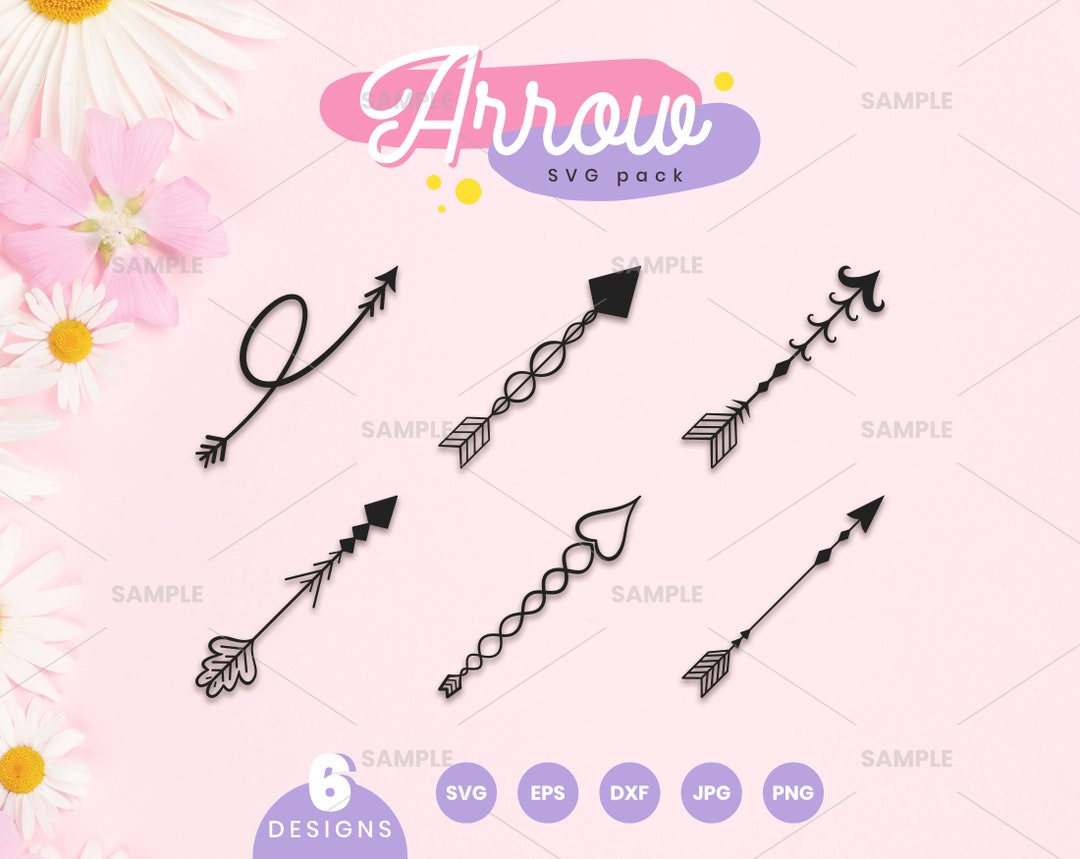 Arrows SVG Pack 8 | Arrow SVG Bundle, Arrow Cut File Clipart, Digital ...