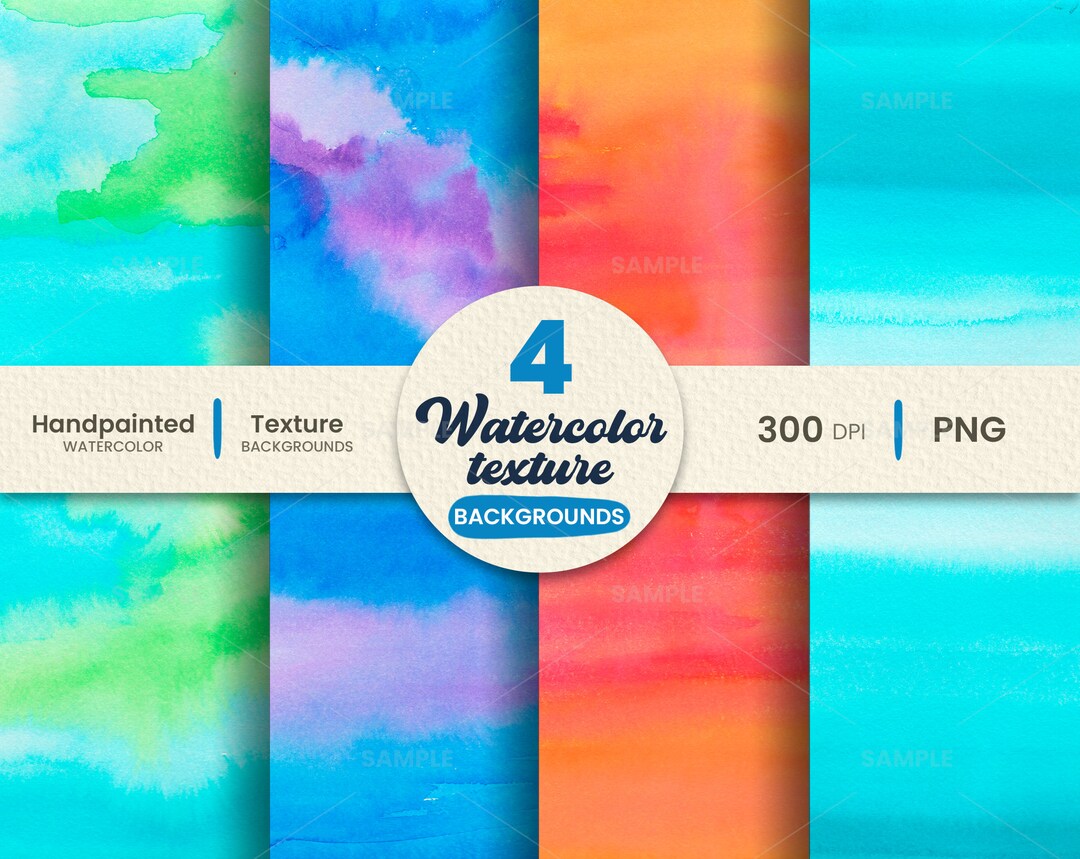 Watercolor Textures Bundle | Watercolor Clipart, Watercolor Clip Art ...