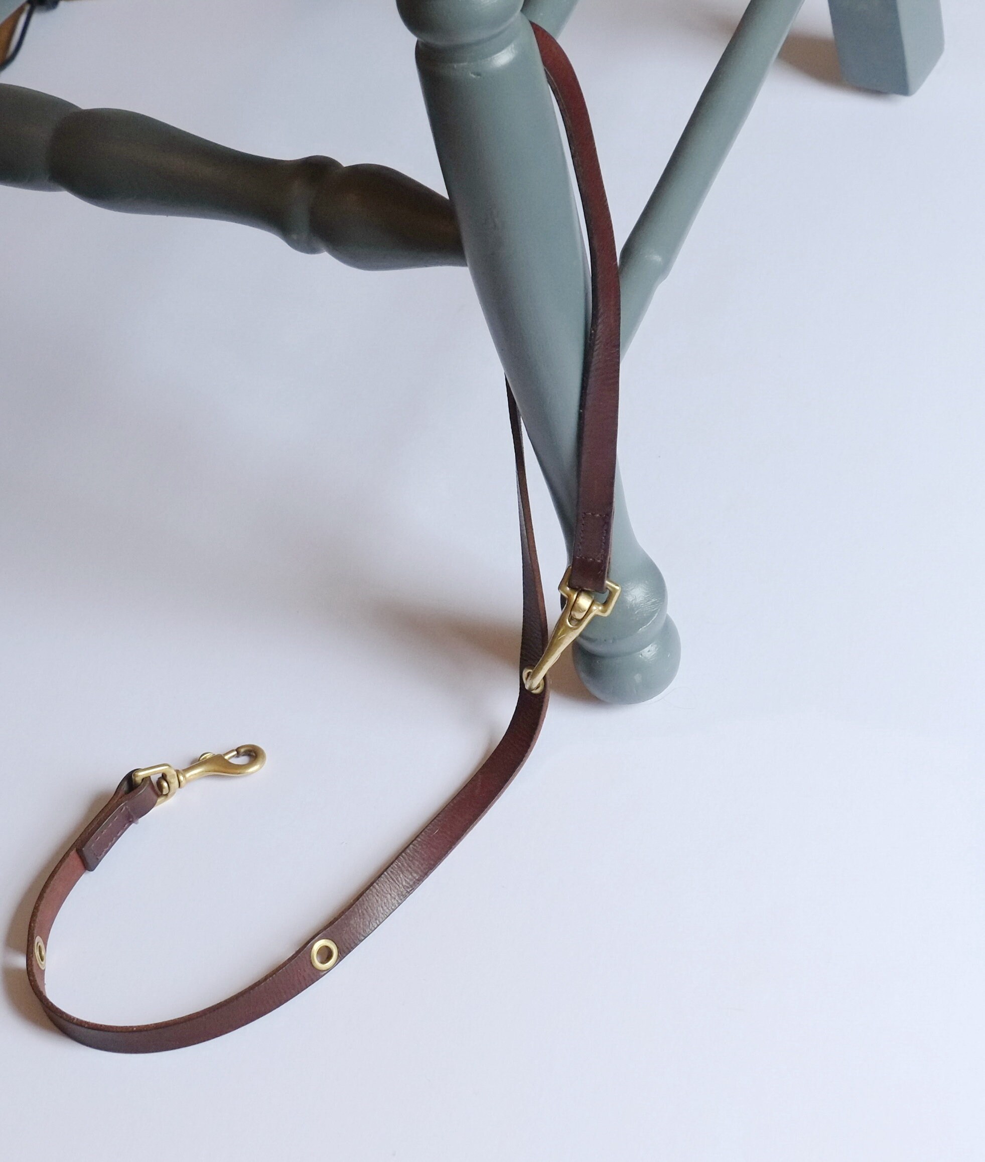 Luxury Adjustable Leather Dog Lead - Handmade in England in Tan ...