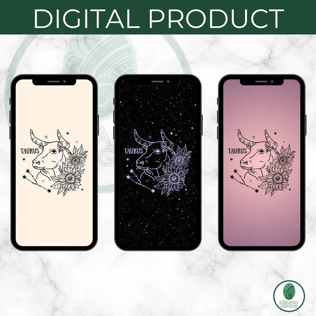 Taurus Phone Wallpaper, Iphone, Aesthetic, Minimalist, Aesthetic ...