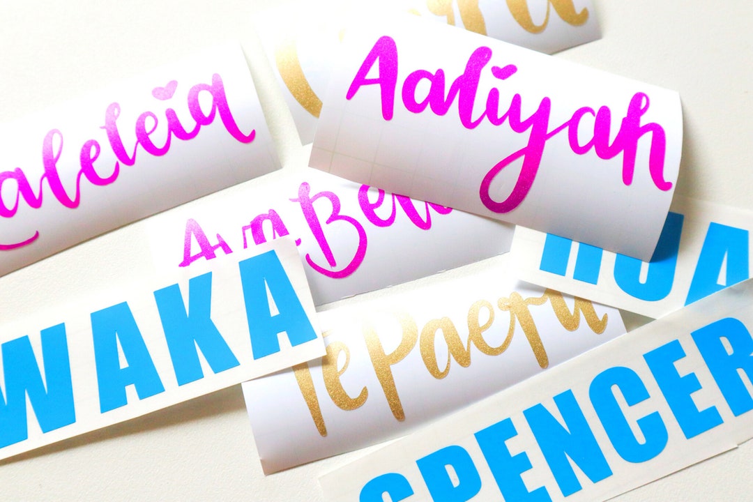 PERSONALISED VINYL LABELS, Custom Labels, Name Labels, Stickers ...