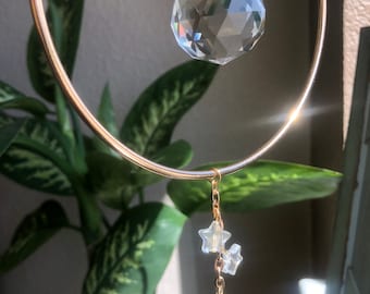 Aurora Borealis Sun Moon & Stars Suncatcher Hanging Charm - Etsy