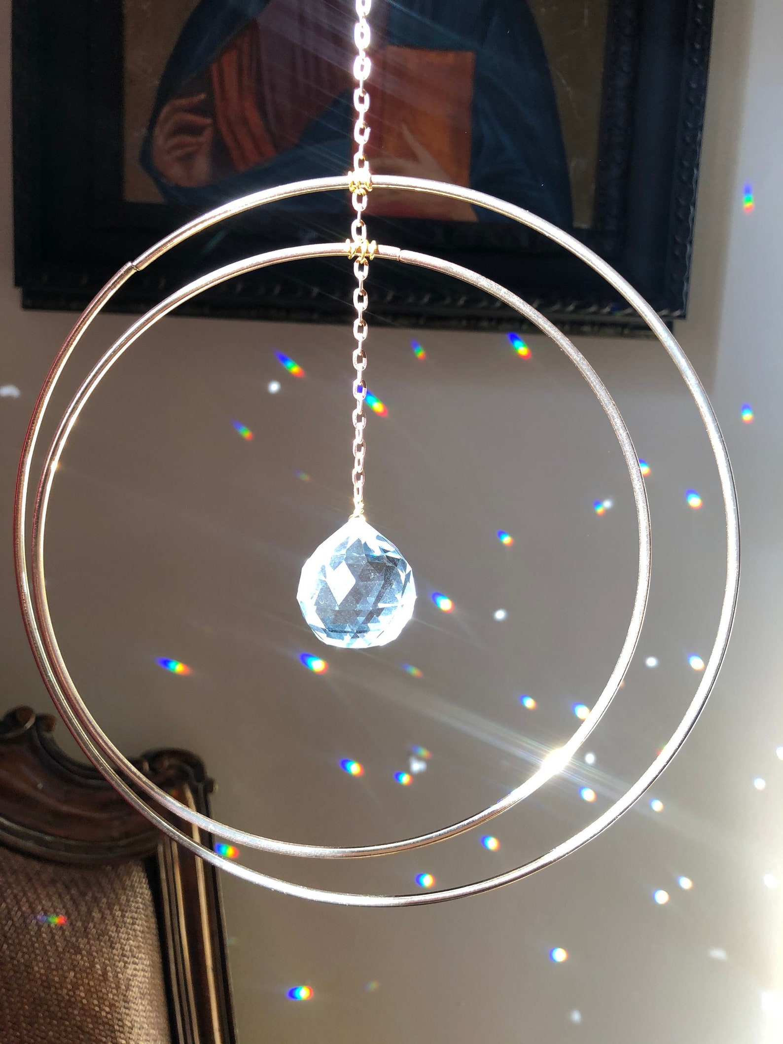 Double Sphere Light Catcher Sun Catcher Suncatcher - Etsy