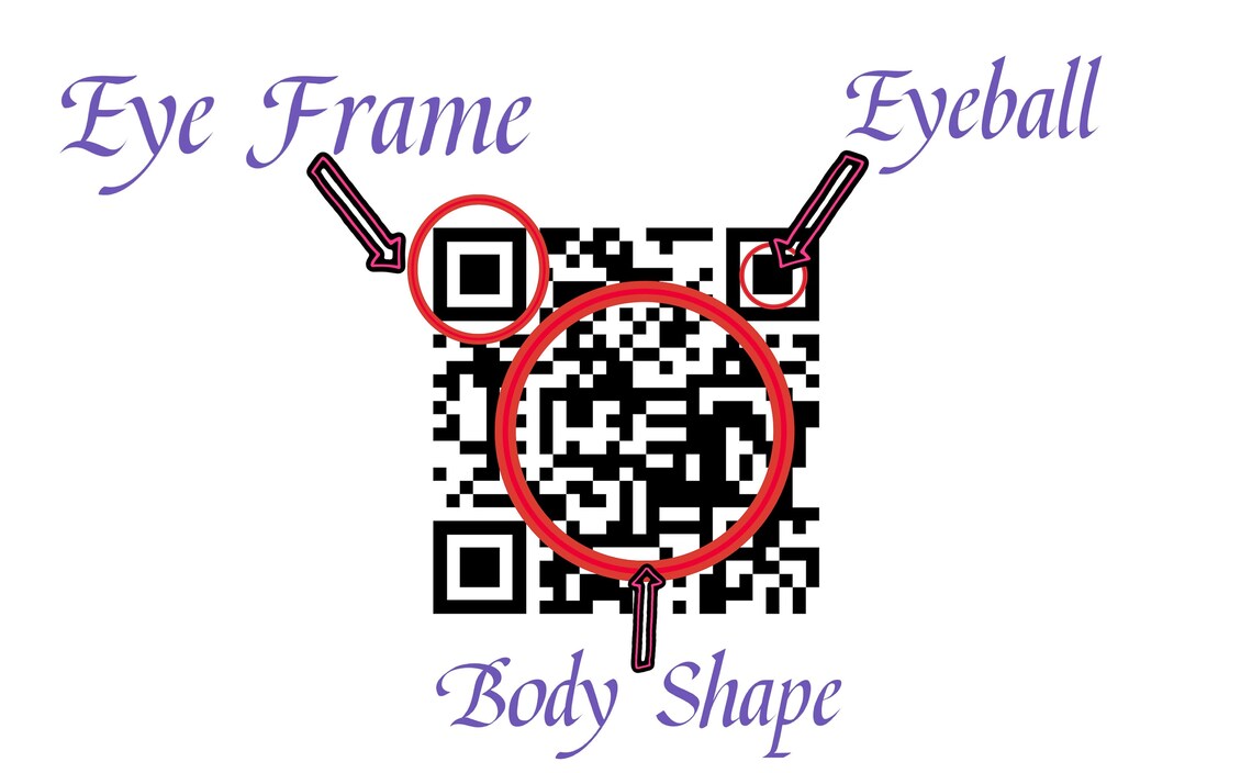 Large Custom QR Code Stickers Vinyl Decals | Etsy