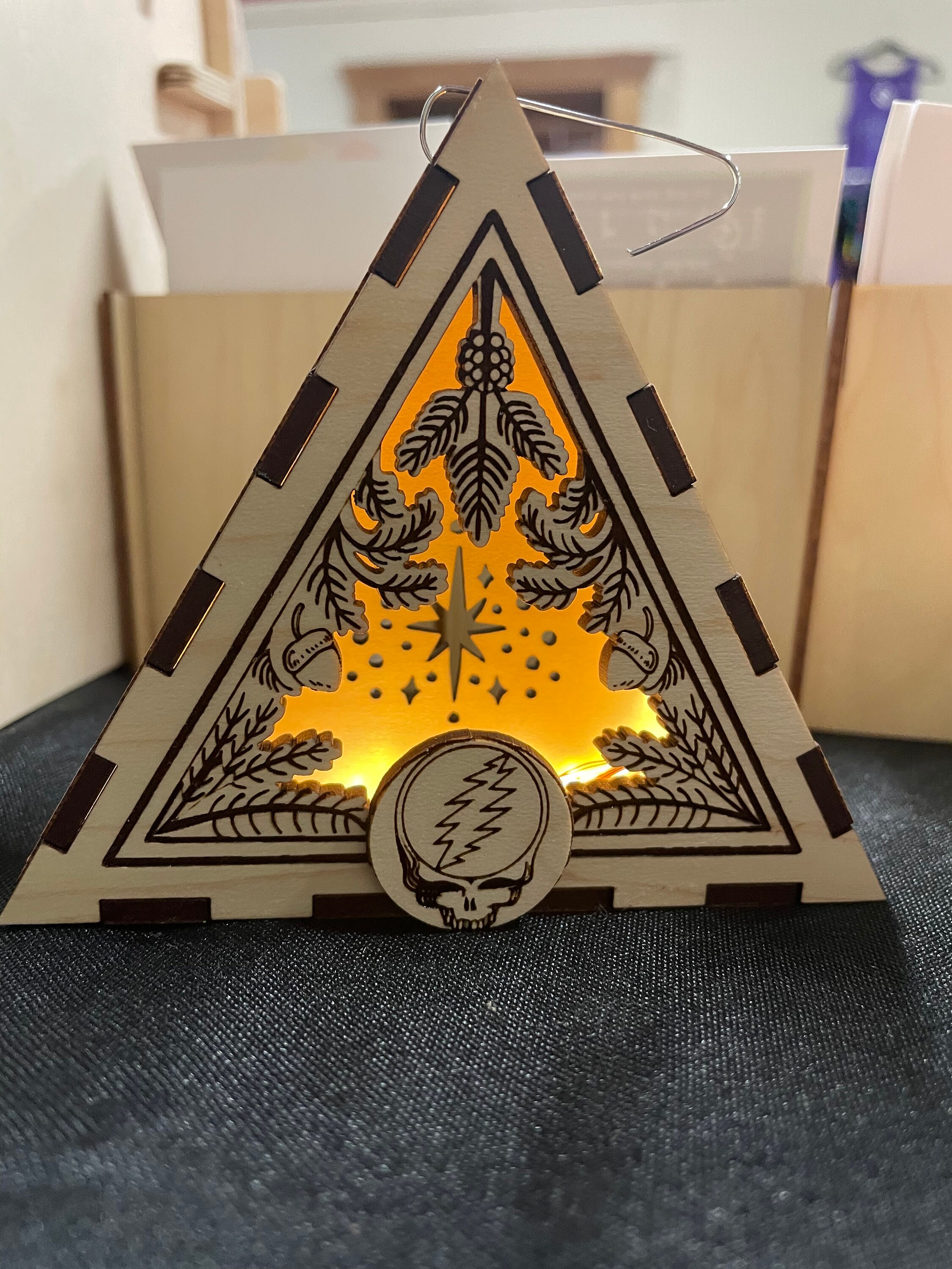 Grateful Dead Inspired Lighted Ornament - Etsy