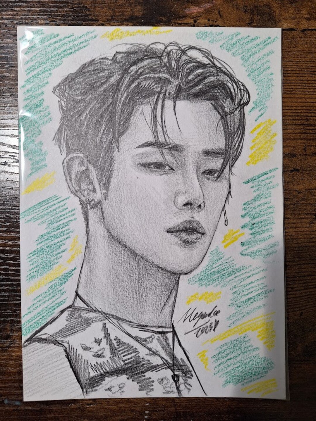 Yeonjun TXT Drawing - Etsy