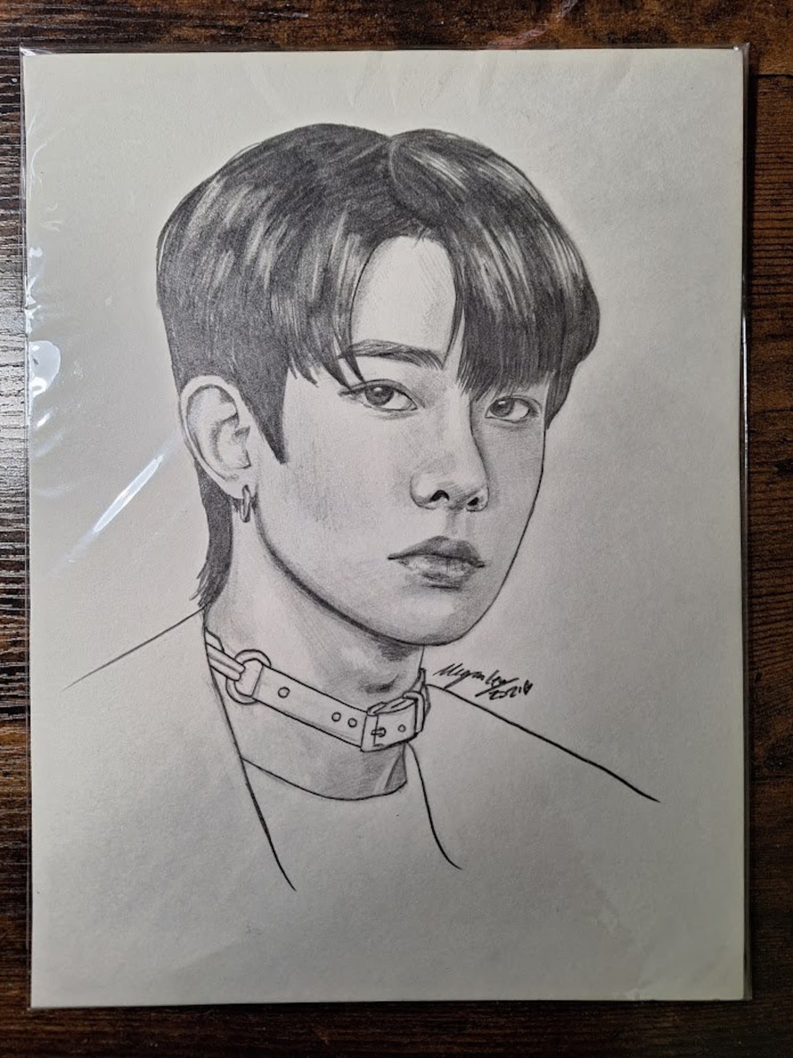 Heeseung Enhypen Drawing (original) - Etsy