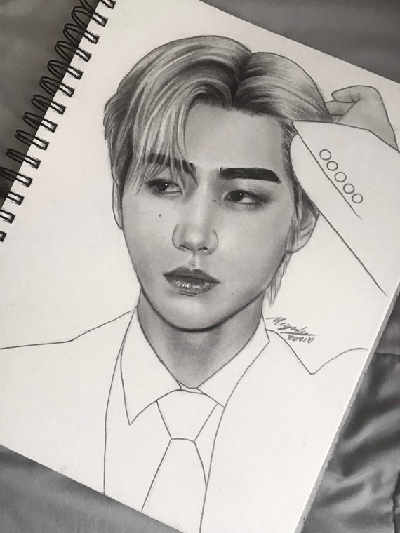 Sunghoon Original Drawing | Etsy