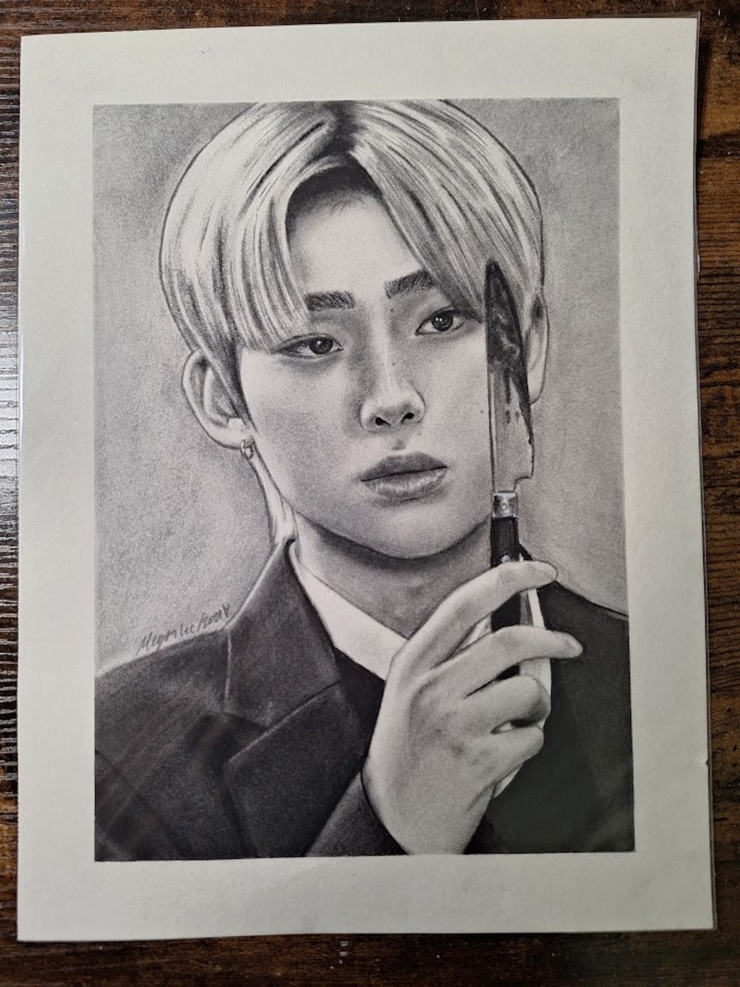 Sunoo Enhypen Drawing (original) - Etsy