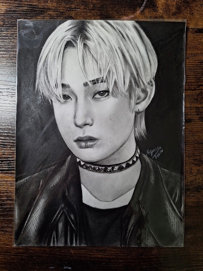 Sunoo Enhypen Drawing (original) - Etsy