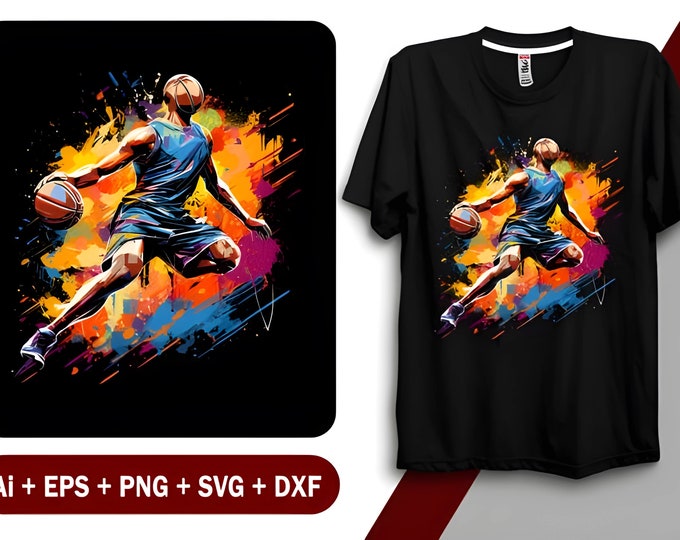 Basketball Player Against Ball Svg, Dxf, Eps, Pdf, Png, Vector Files ...