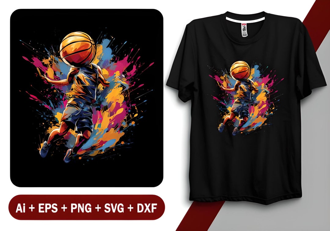 Basketball Player SVG, Dxf, Eps, Ai, Vector Files for Silhouette ...