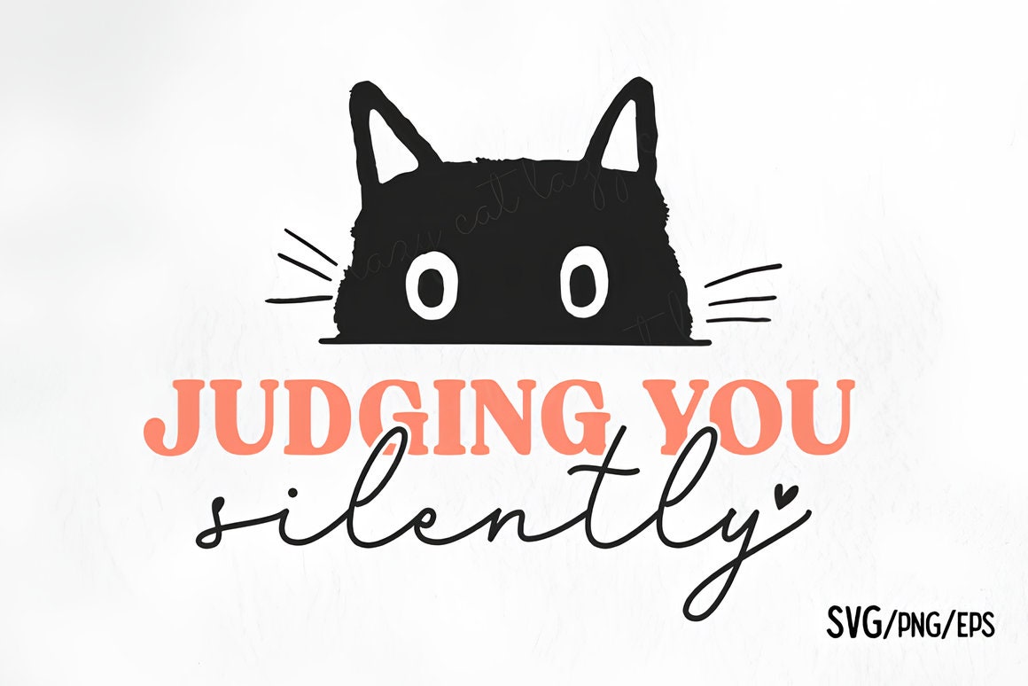 Judging You Silently PNG, Popular Sticker Designs, PNG T-shirt Designs ...