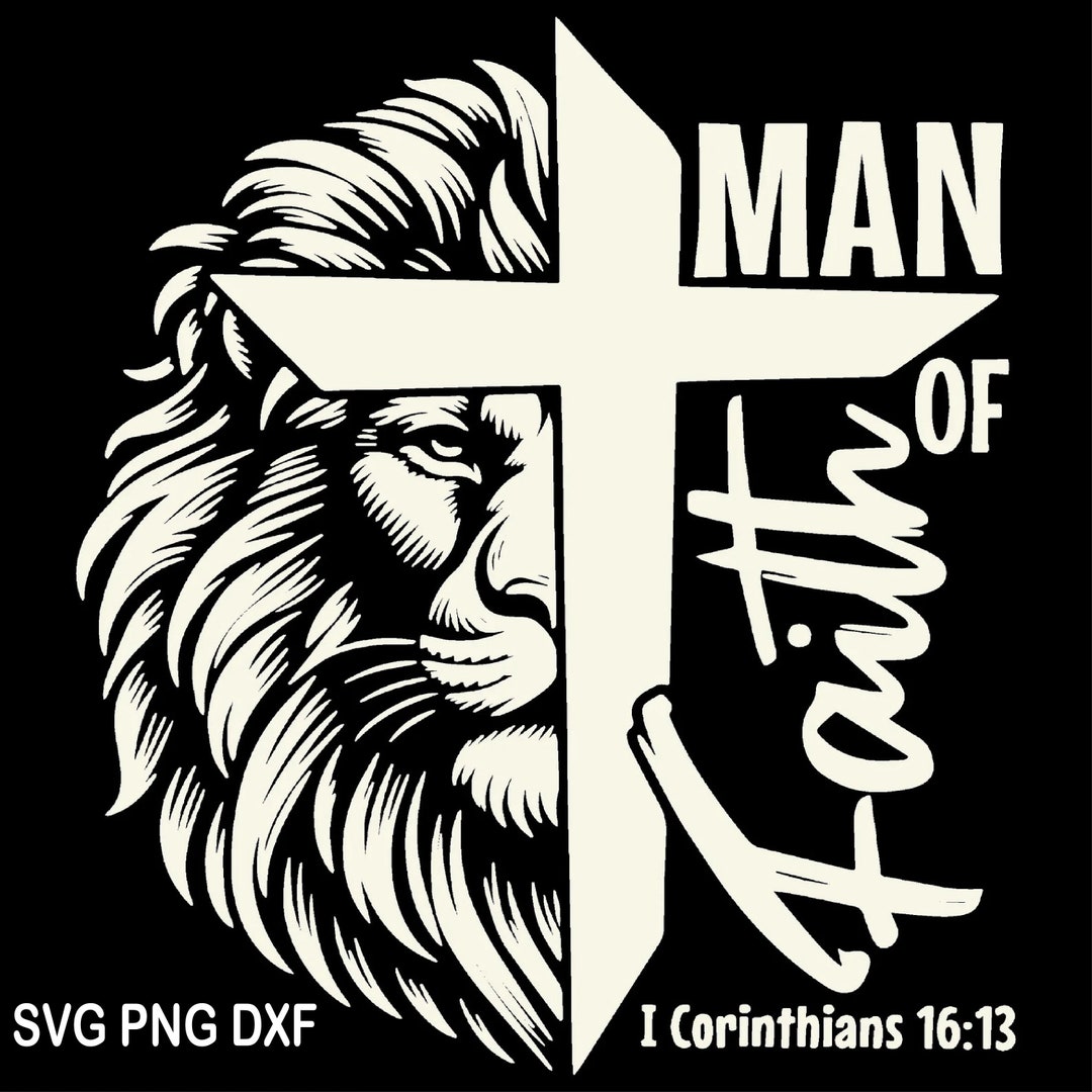 Man of God Svg, Jesus Svg, Cross SVG, Christian Svg Png, Man of Faith ...