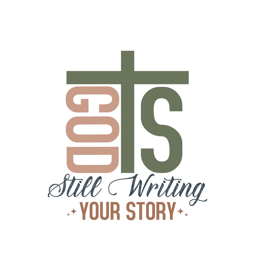 God is Still Writing Your Story Png Eps, Boho Christian PNG, Long ...