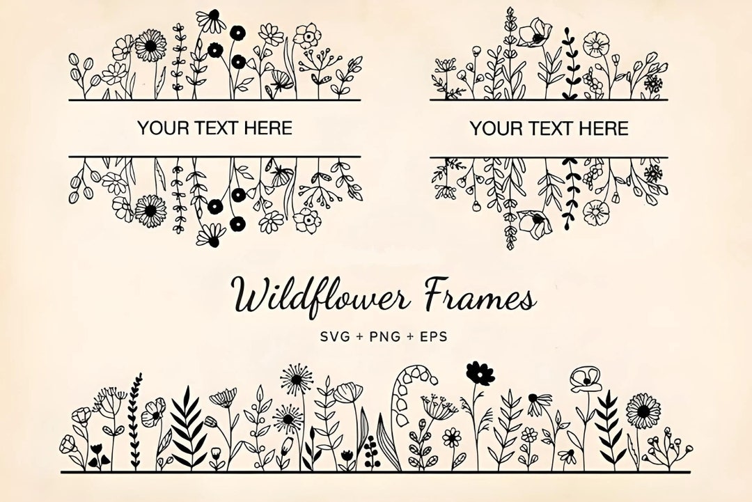 Wildflower Svg Bundle, Wildflower Svg, Flower Svg, Floral Svg Set ...