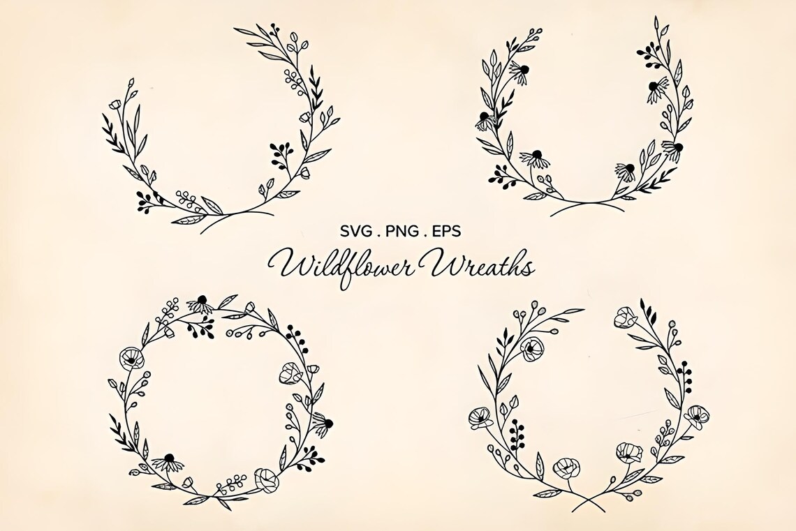 Wildflower Svg Bundle, Wildflower Svg, Flower Svg, Floral Svg Set ...