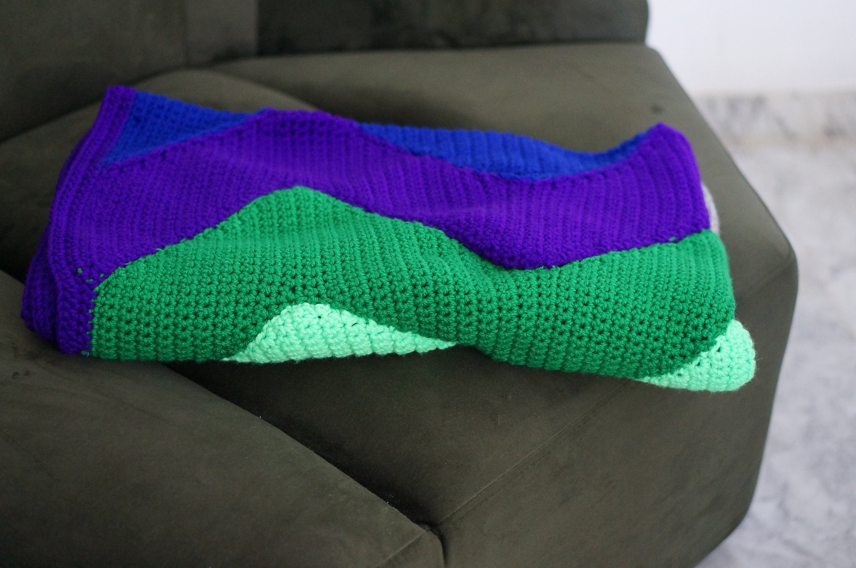 Wavy Blanket Crochet Pattern - Etsy