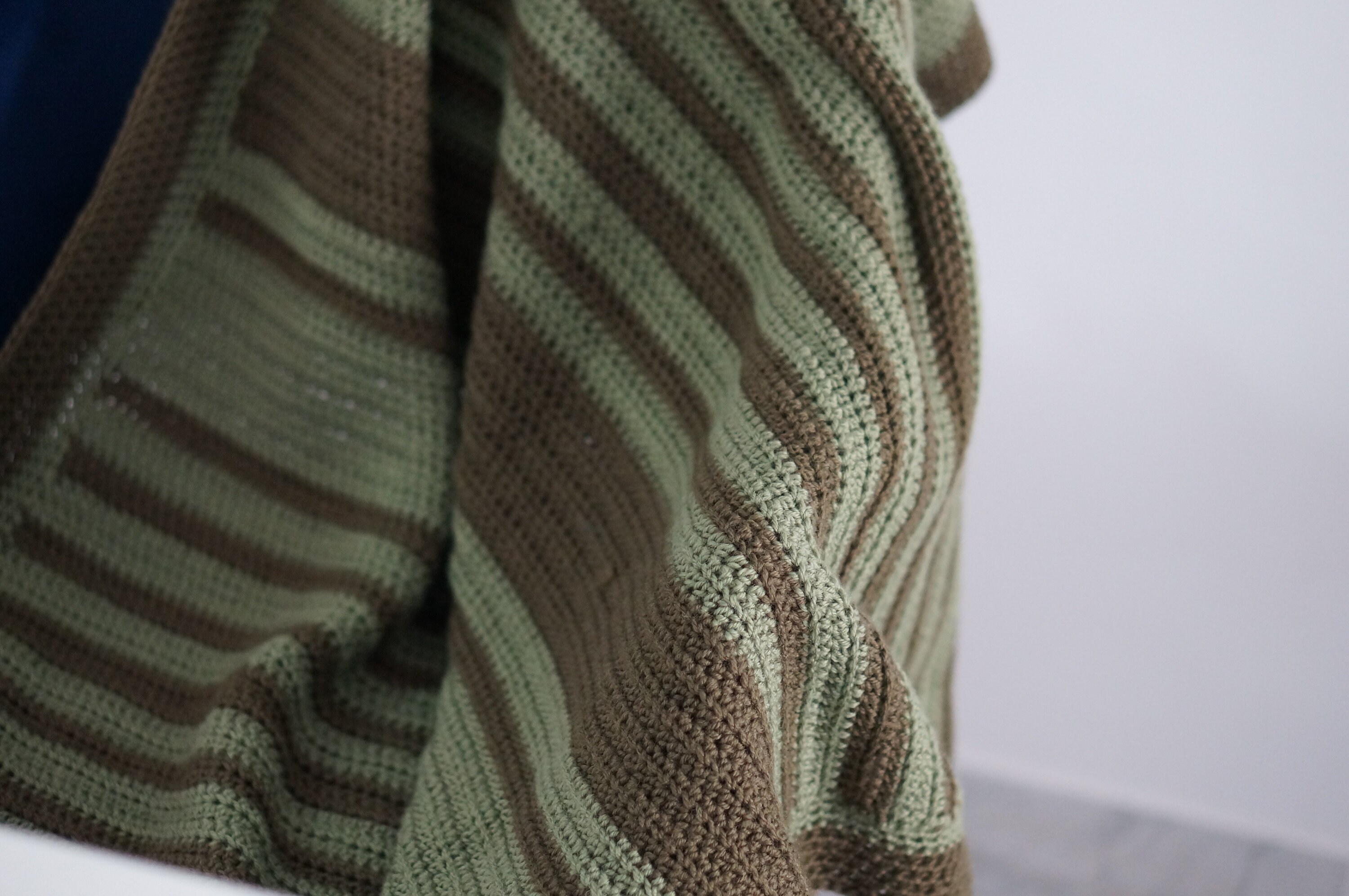 The Military Striped Blanket Pattern - Etsy