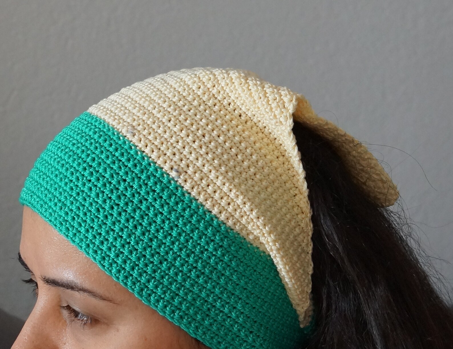 The Single Crochet Triangle Head Scarf - Etsy