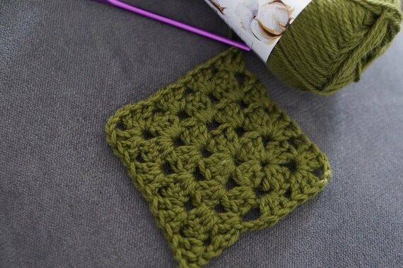 Mitered Granny Square Crochet Pattern - Etsy