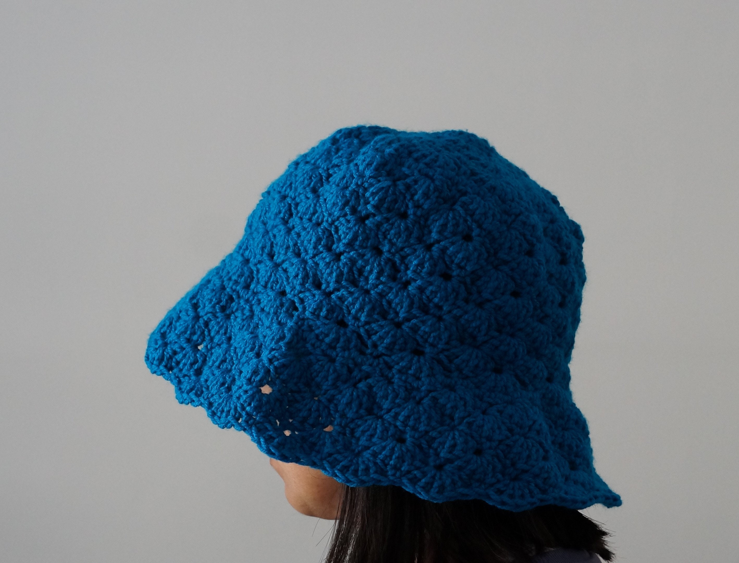 Shell Stitch Bucket Hat Crochet Pattern - Etsy