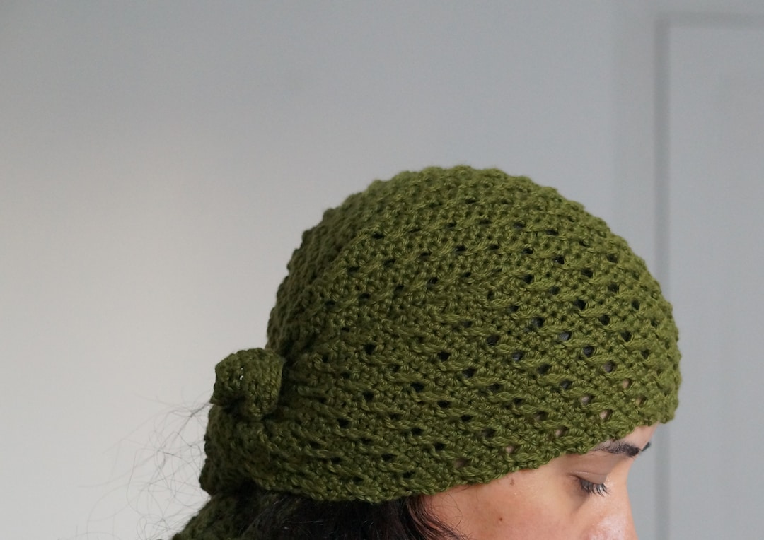 The Cross Stitch Head Scarf Crochet Pattern - Etsy