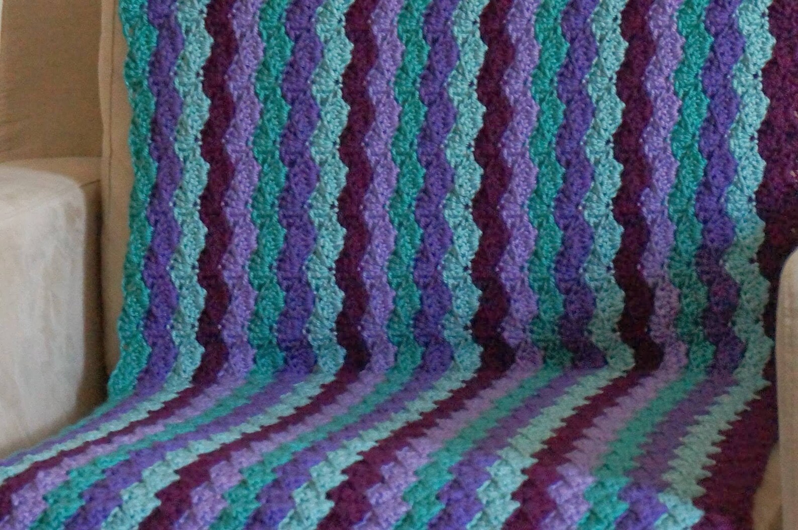 The Shell Stitch Blanket Pattern - Etsy