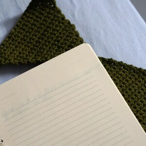Bookmark Crochet Pattern. Triangular Crochet Bookmark - Etsy