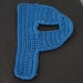 Crochet Alphabets: Letter P Crochet Pattern - Etsy