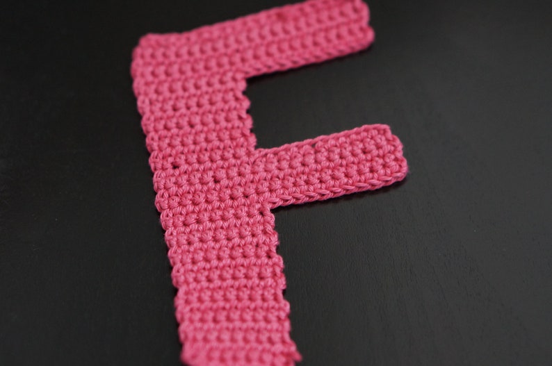 Crochet Letter F Pattern - Etsy
