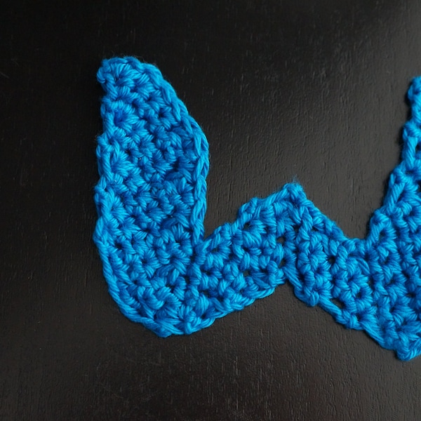 Crochet Letter W Pattern - Etsy