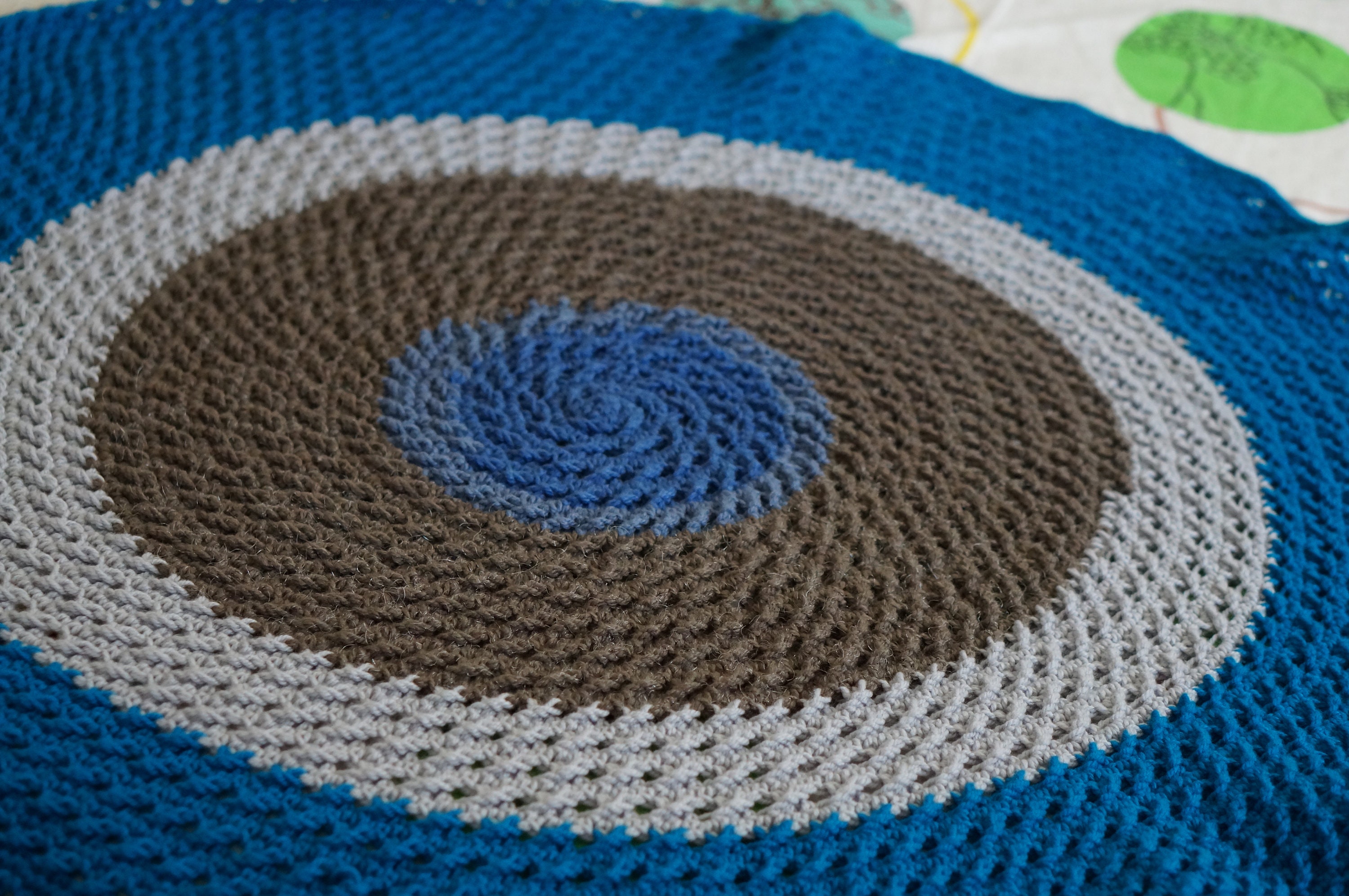 Cross Stitch Round Blanket Crochet Pattern - Etsy