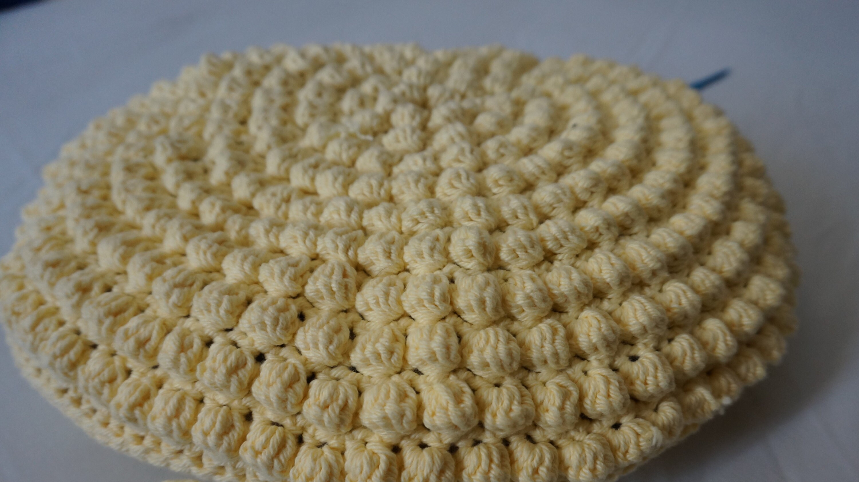 Bobble Stitch Round Pillow Crochet Pattern - Etsy