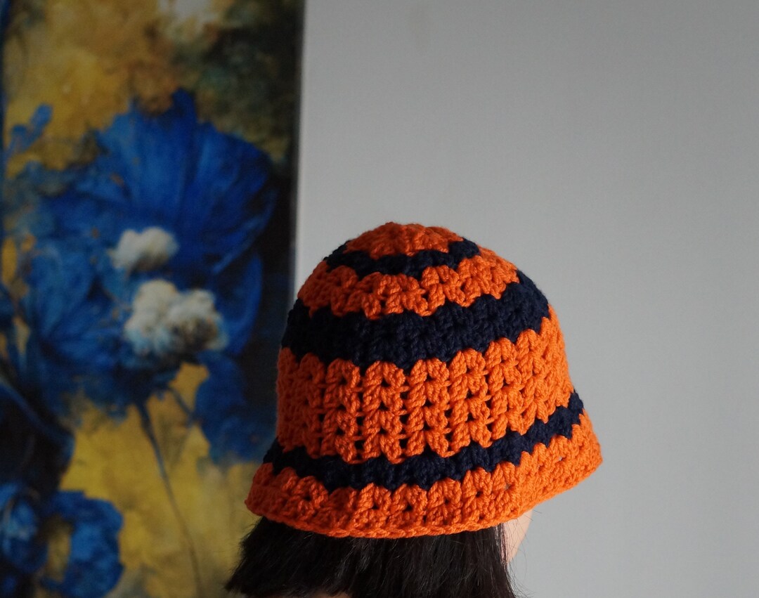 Double V Stitch Bucket Hat Crochet Pattern - Etsy
